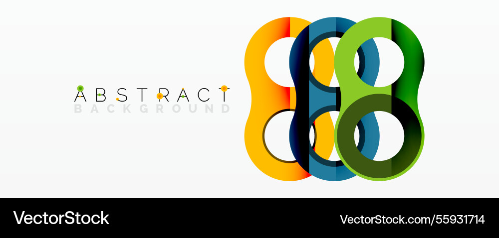 Abstract circle element composition Royalty Free Vector