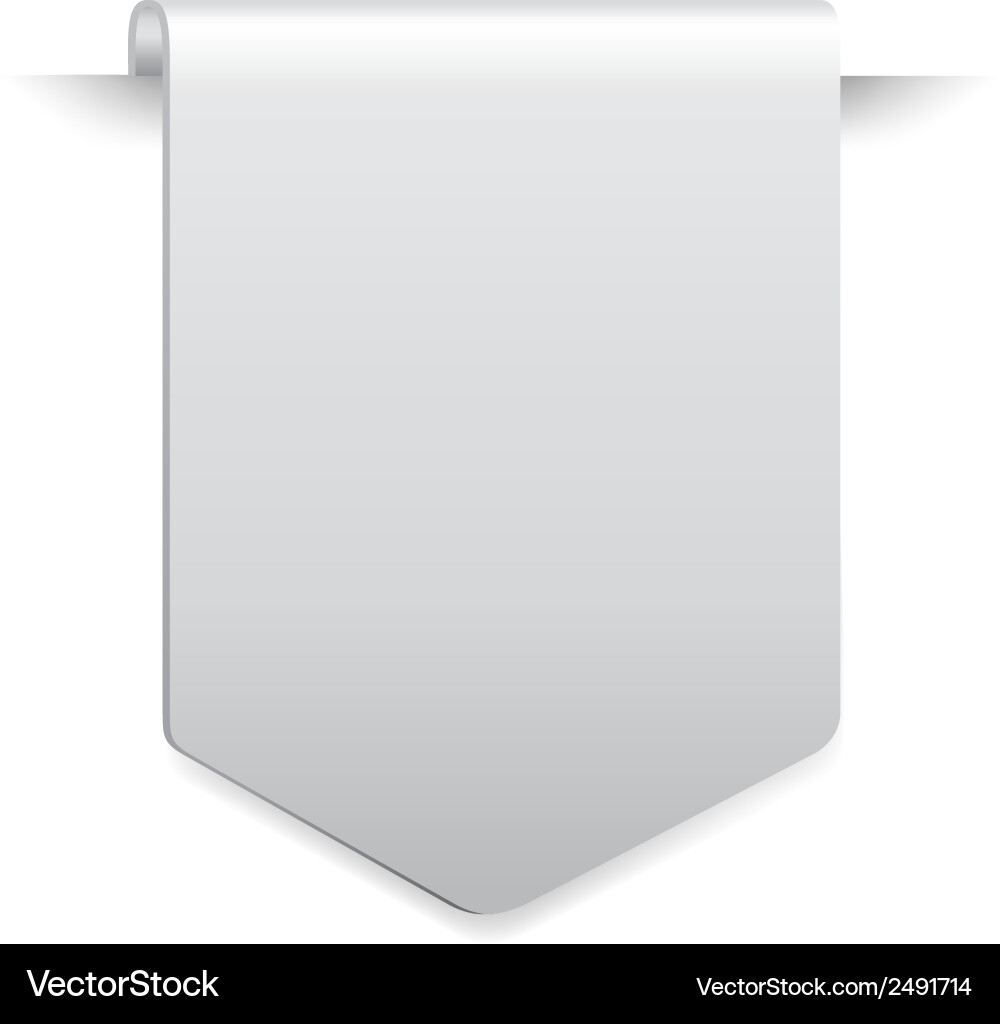 Blank label isolated on white Royalty Free Vector Image