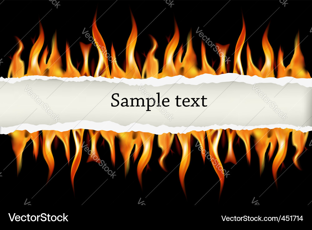 Fire flame Royalty Free Vector Image - VectorStock