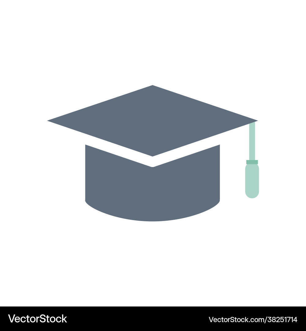 Graduation hat Royalty Free Vector Image - VectorStock