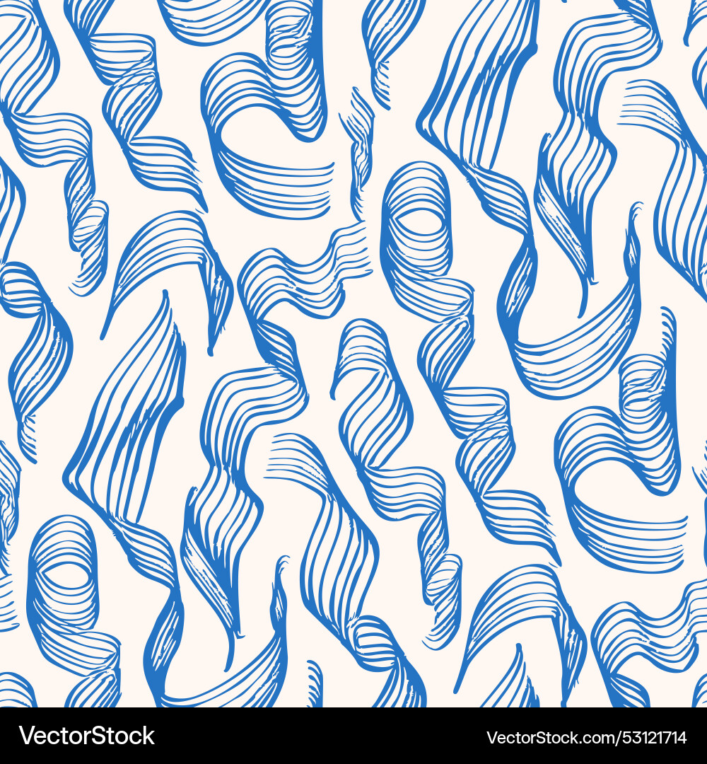Seamless pattern with a simple abstract drawing Vector Image