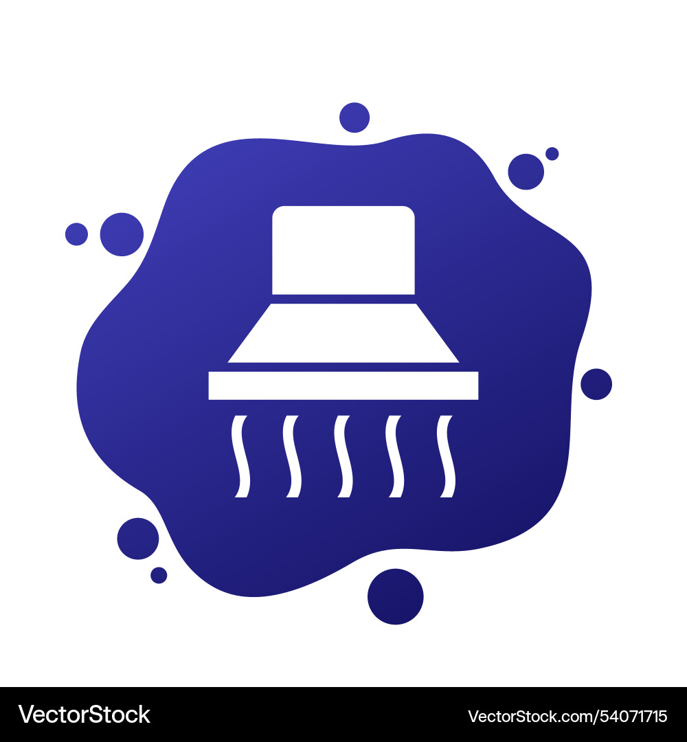 Kitchen hood icon design Royalty Free Vector Image