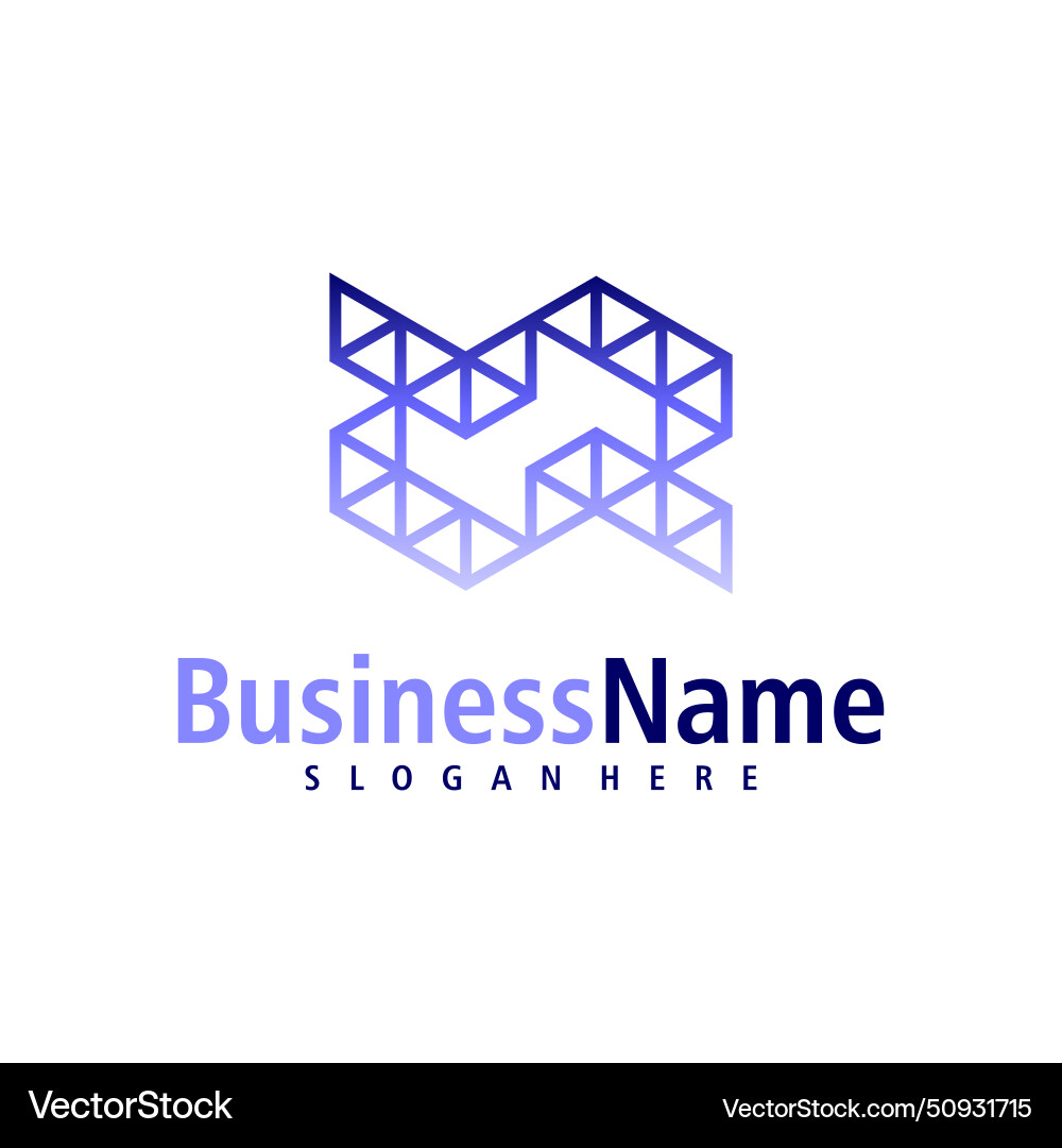 Letter rh logo design creative initial rh logo Vector Image