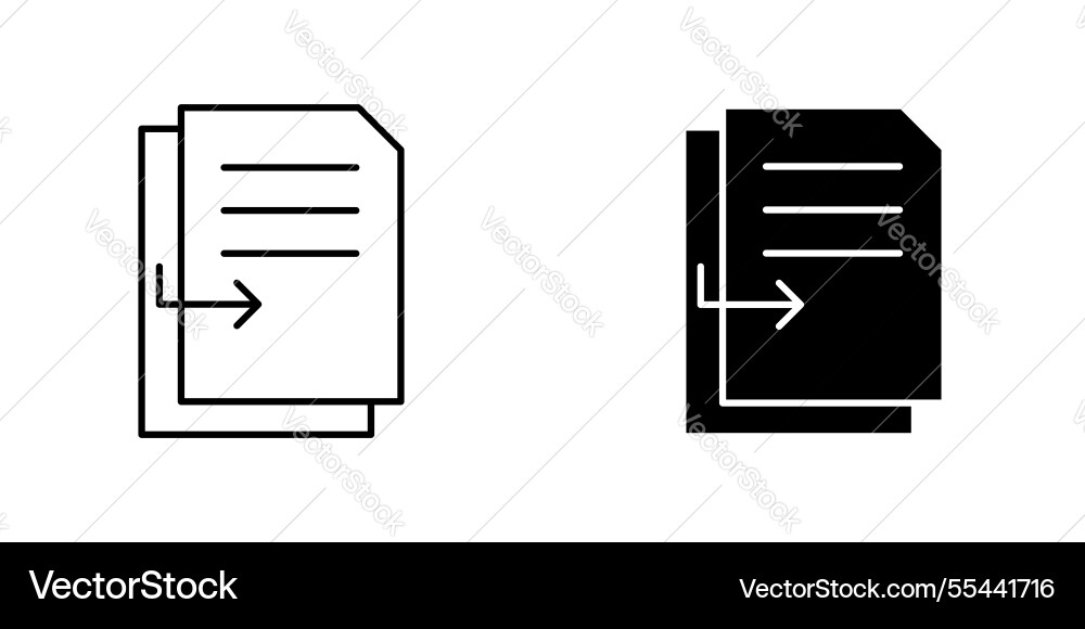 Duplicate icon symbol collection on white Vector Image