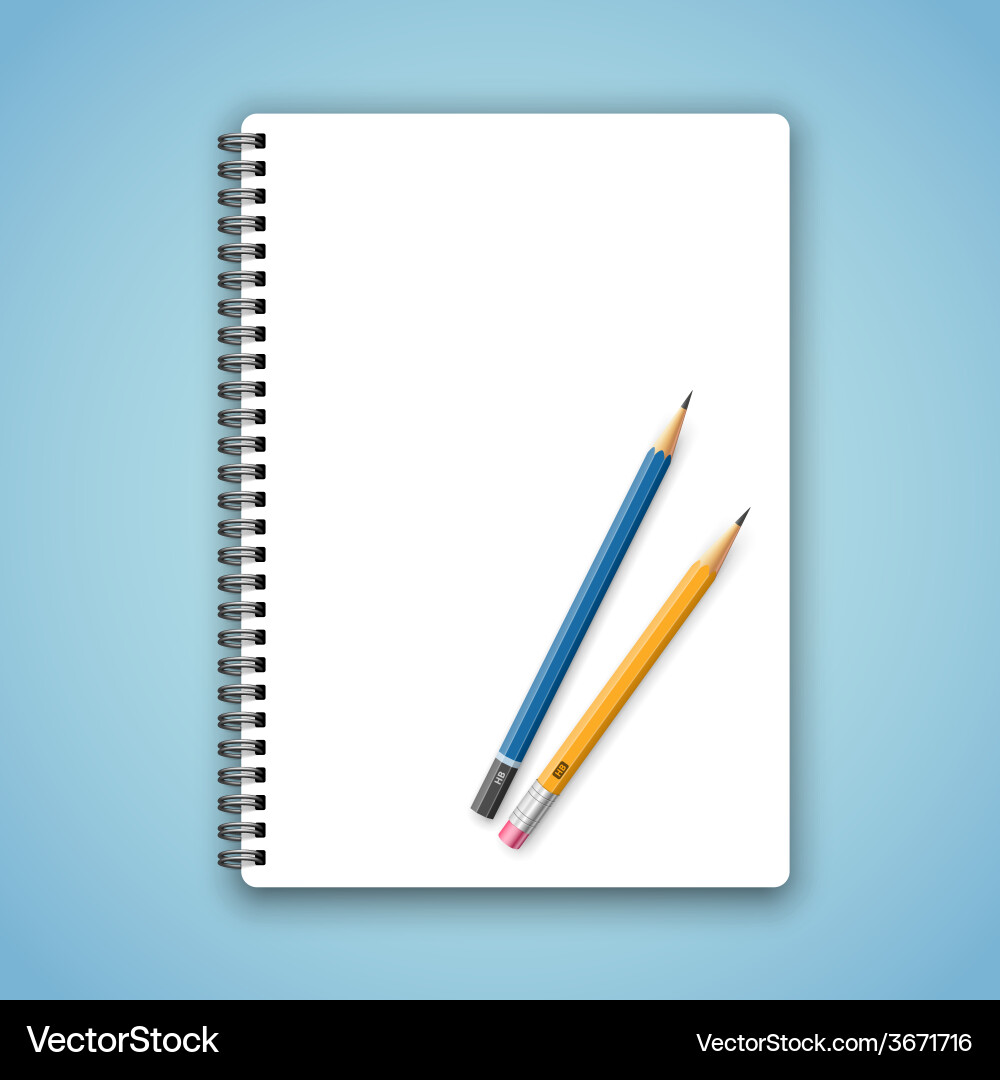Notebook Royalty Free Vector Image - VectorStock