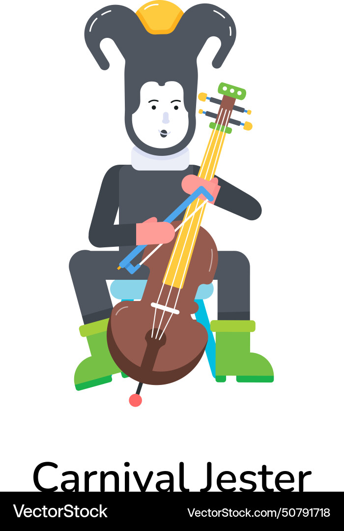 Carnival jester Royalty Free Vector Image - VectorStock