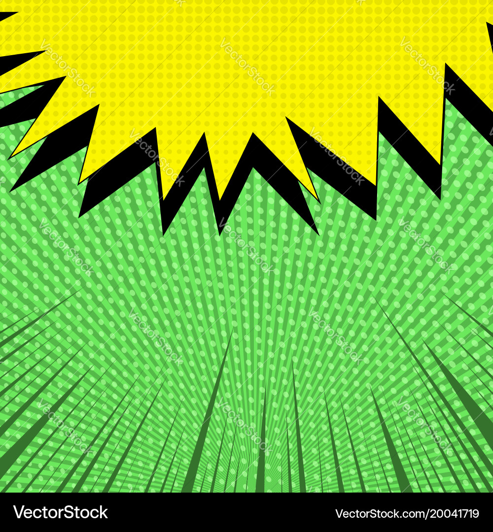 Comic bright composition Royalty Free Vector Image