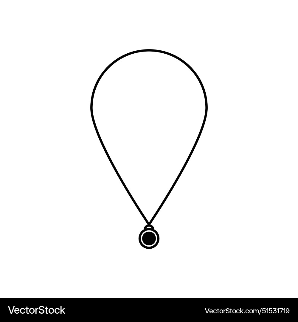 Necklace symbol icon Royalty Free Vector Image