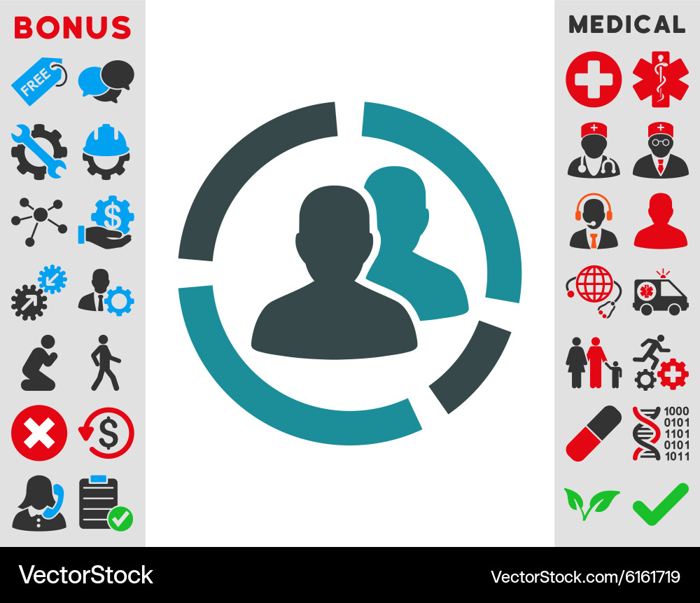 Patient diagram icon Royalty Free Vector Image
