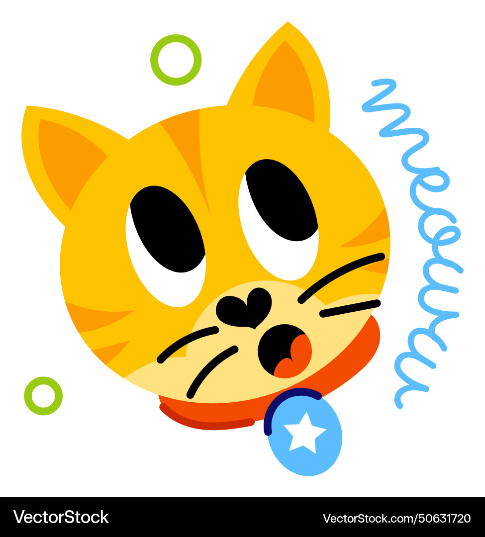 Cat meow Royalty Free Vector Image - VectorStock