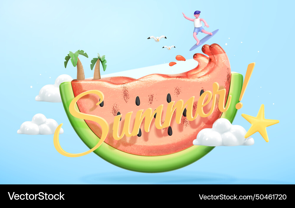 Summer concept Royalty Free Vector Image - VectorStock