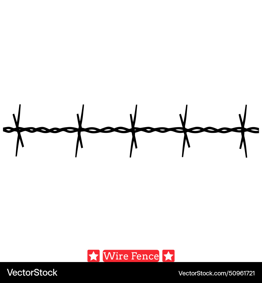 Abstract wire fence creative inspiration Vector Image