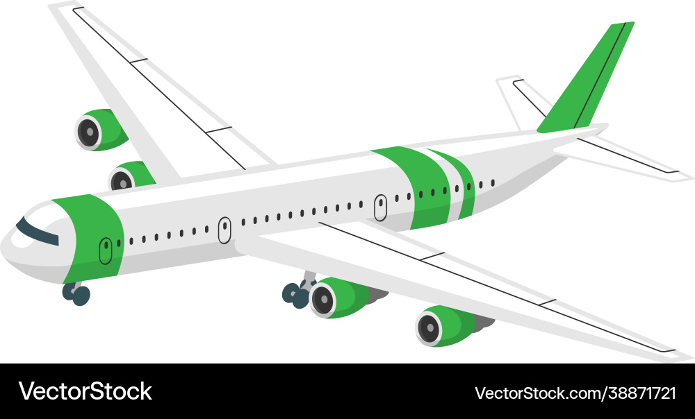 Isometric Airplane Icon Royalty Free Vector Image
