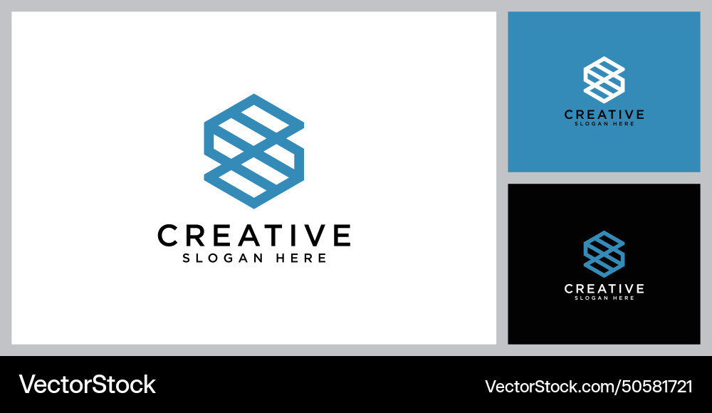 Letter s icon design template elements Royalty Free Vector