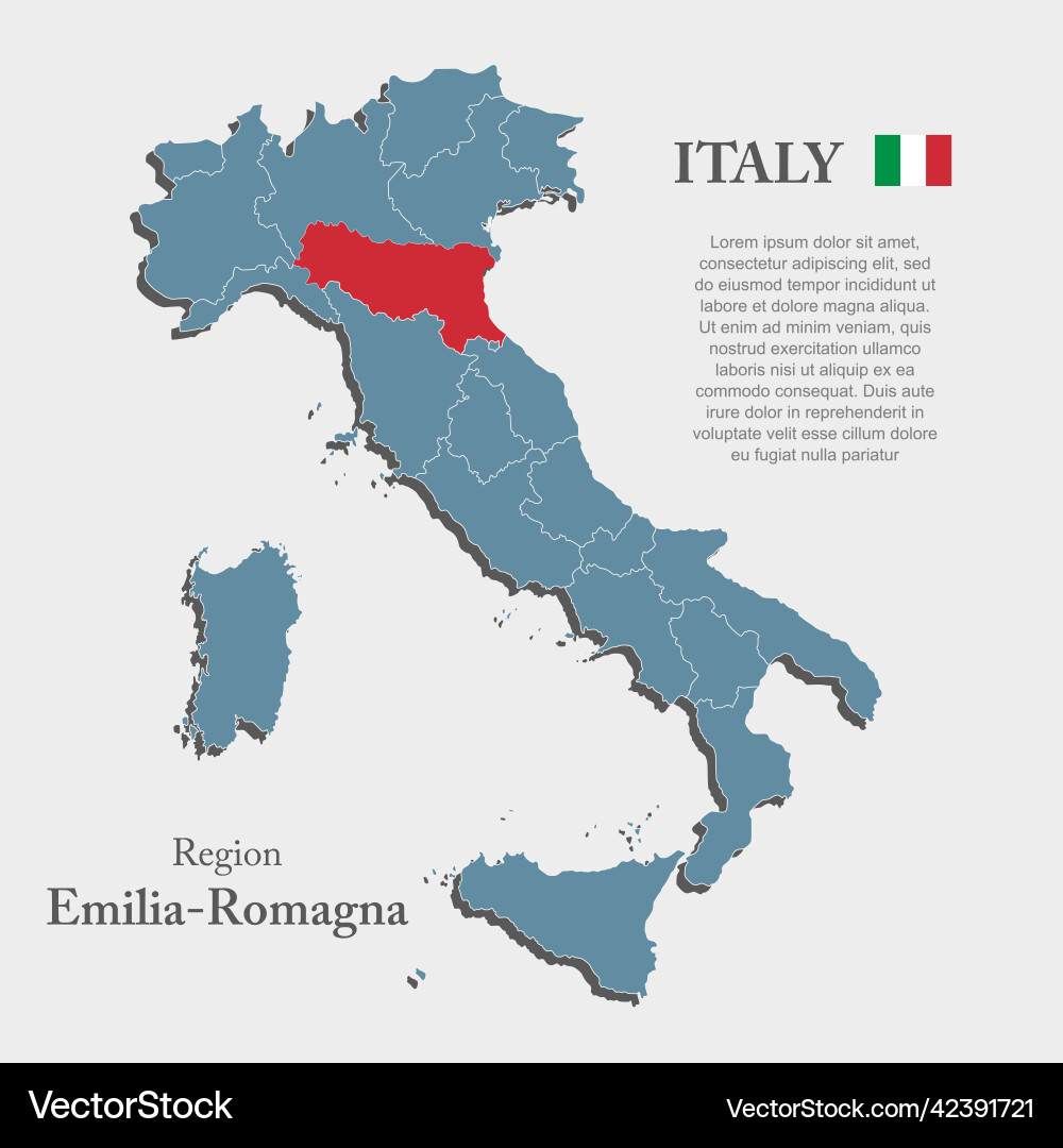 Emiliaromagna Location On The Italy Map