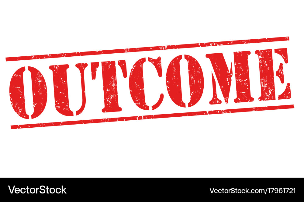 Outcome sign or stamp Royalty Free Vector Image