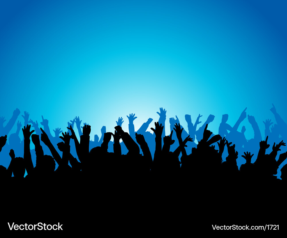 Party crowd Royalty Free Vector Image - VectorStock
