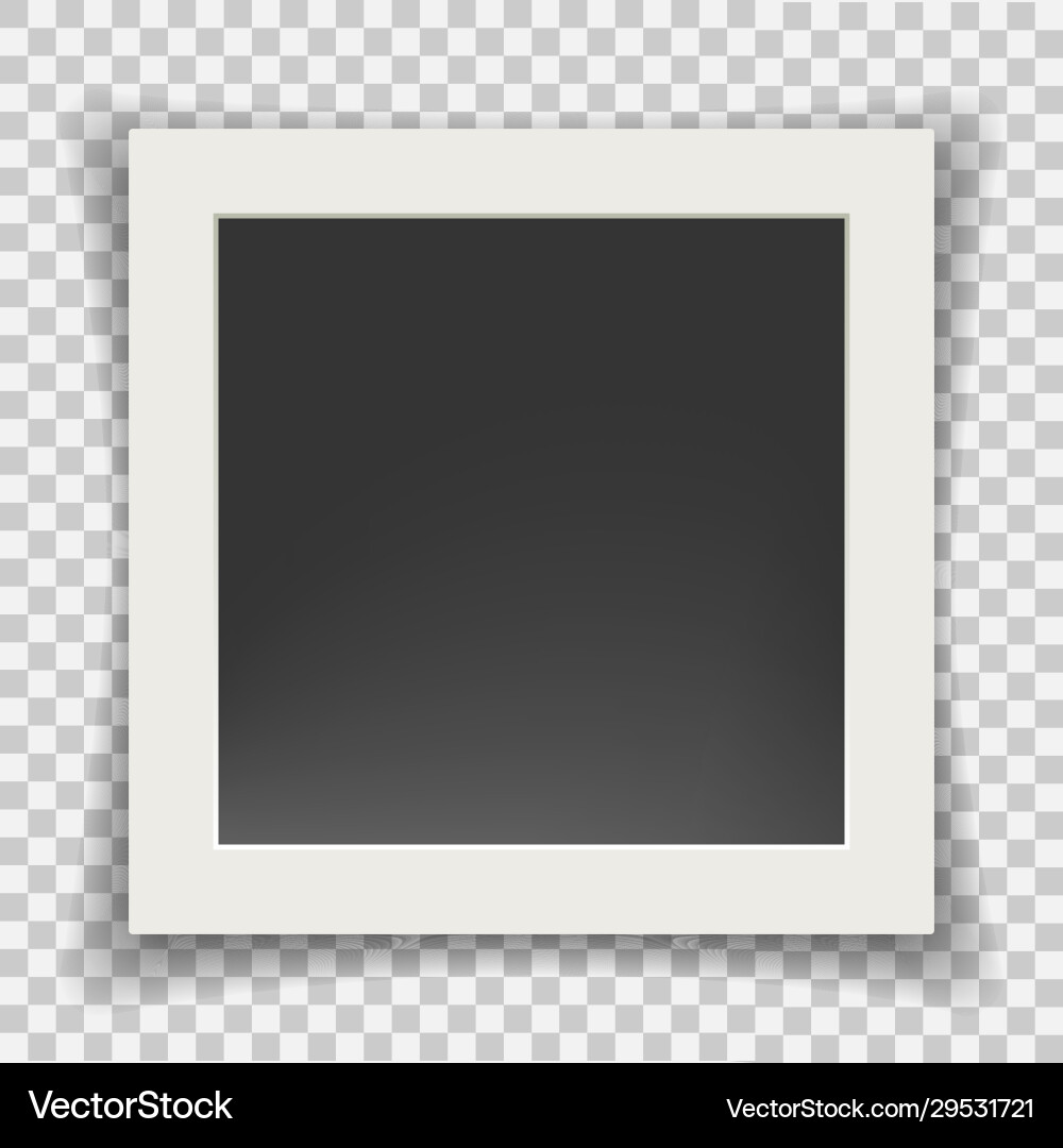 Retro Photo Frame - Checkered Royalty Free Vector Image