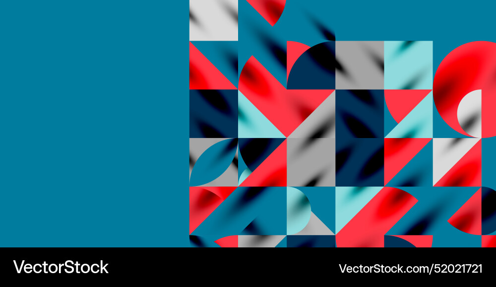 Triangles round and circles techno art Royalty Free Vector