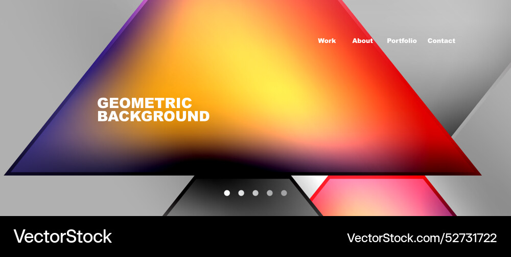 Flowing bright neon gradients geometric abstract Vector Image