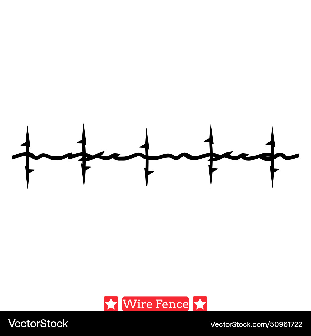 Industrial wire fence kit versatile assets Vector Image