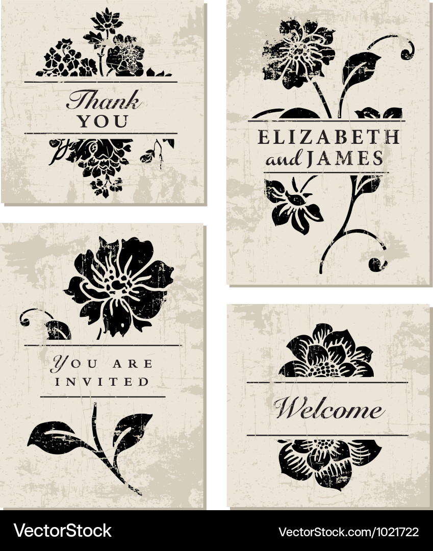 Vintage Floral Background Royalty Free Vector Image