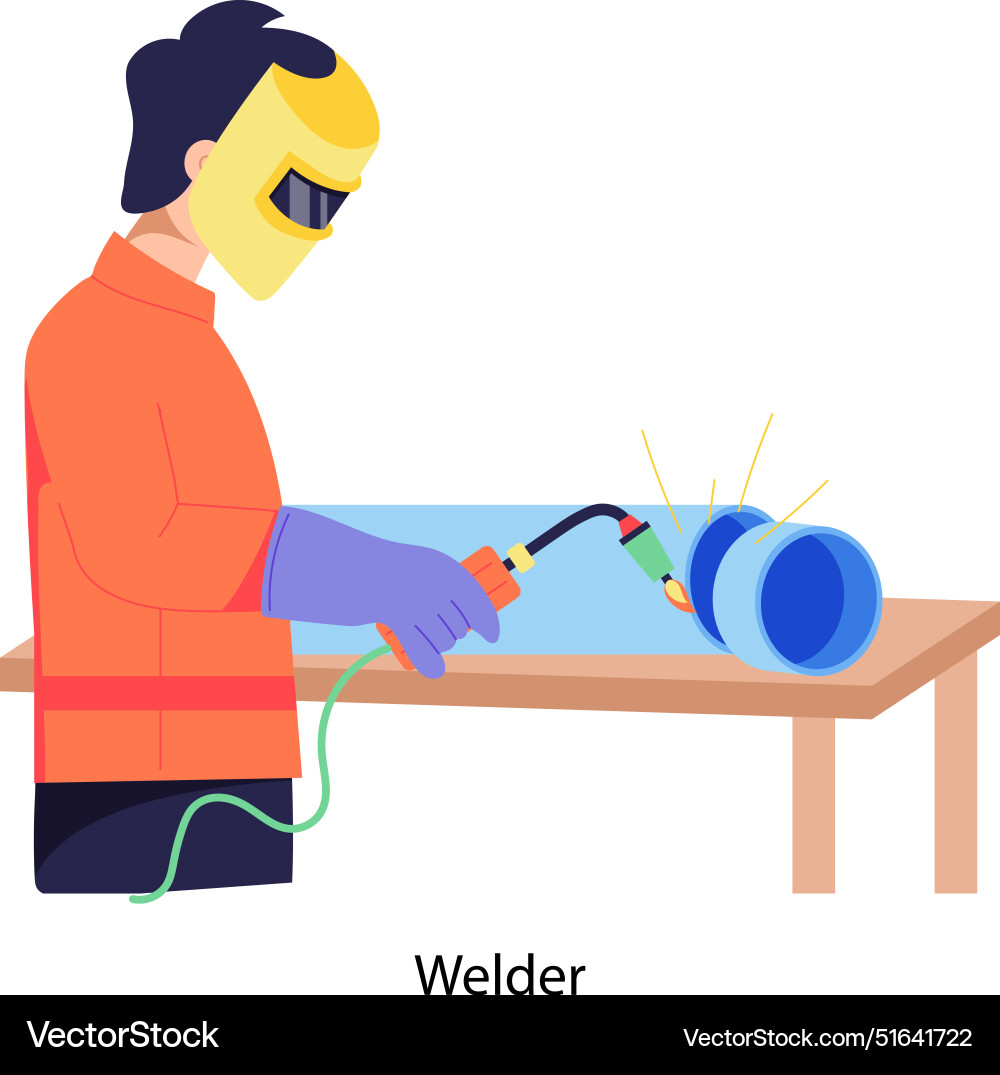 Welder Royalty Free Vector Image - VectorStock