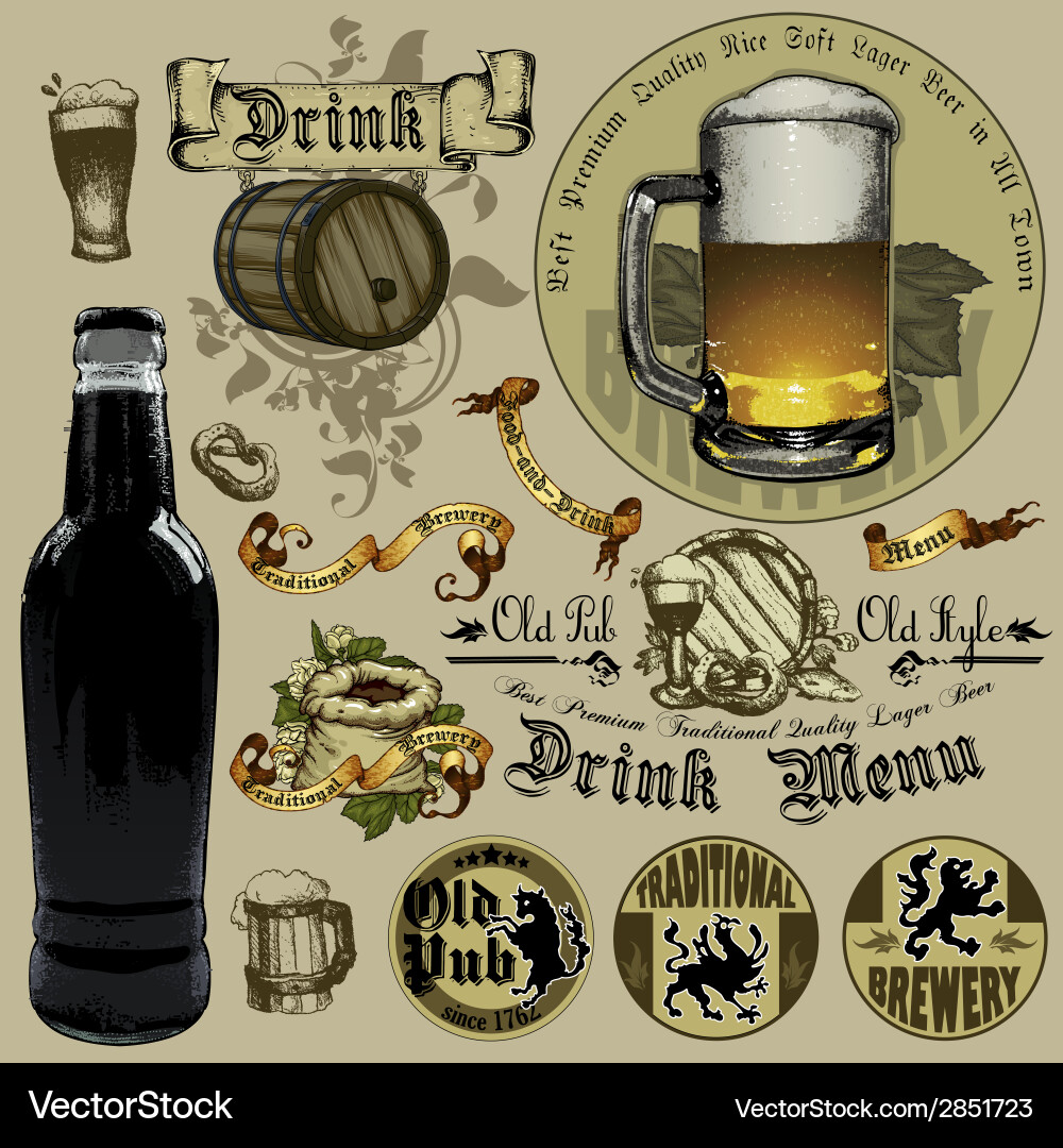 Bier Lizenzfreies Vektorbild - VectorStock