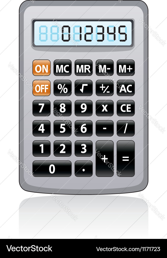 Calculator Royalty Free Vector Image - VectorStock