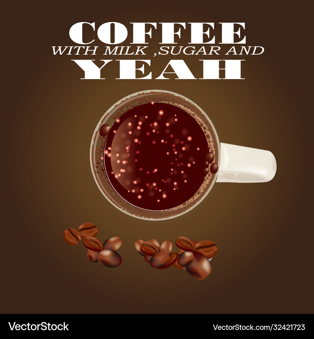 Creative design for coffee Royalty Free Vector Image