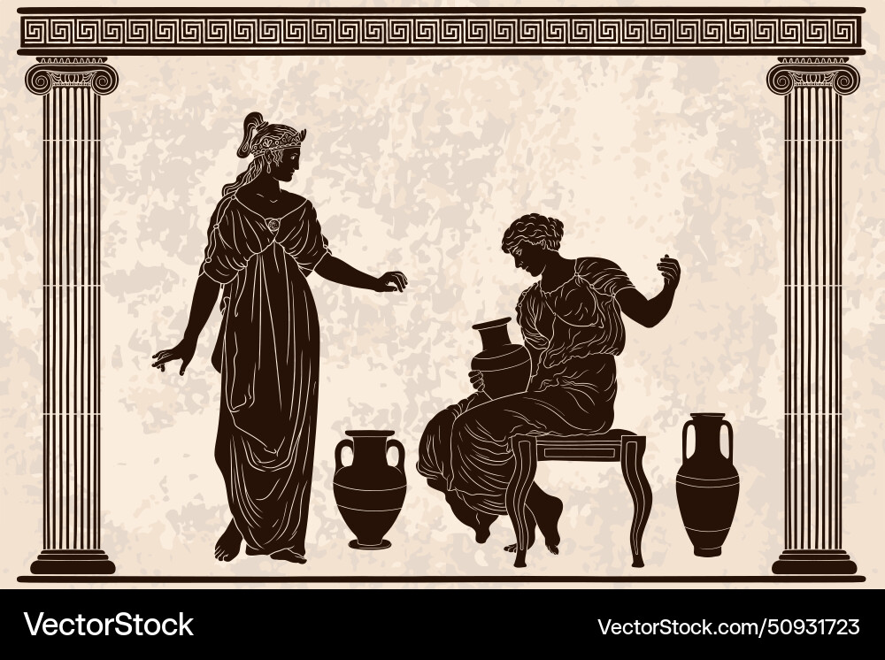Greek women (50931723) – Free Vector | VectorStock