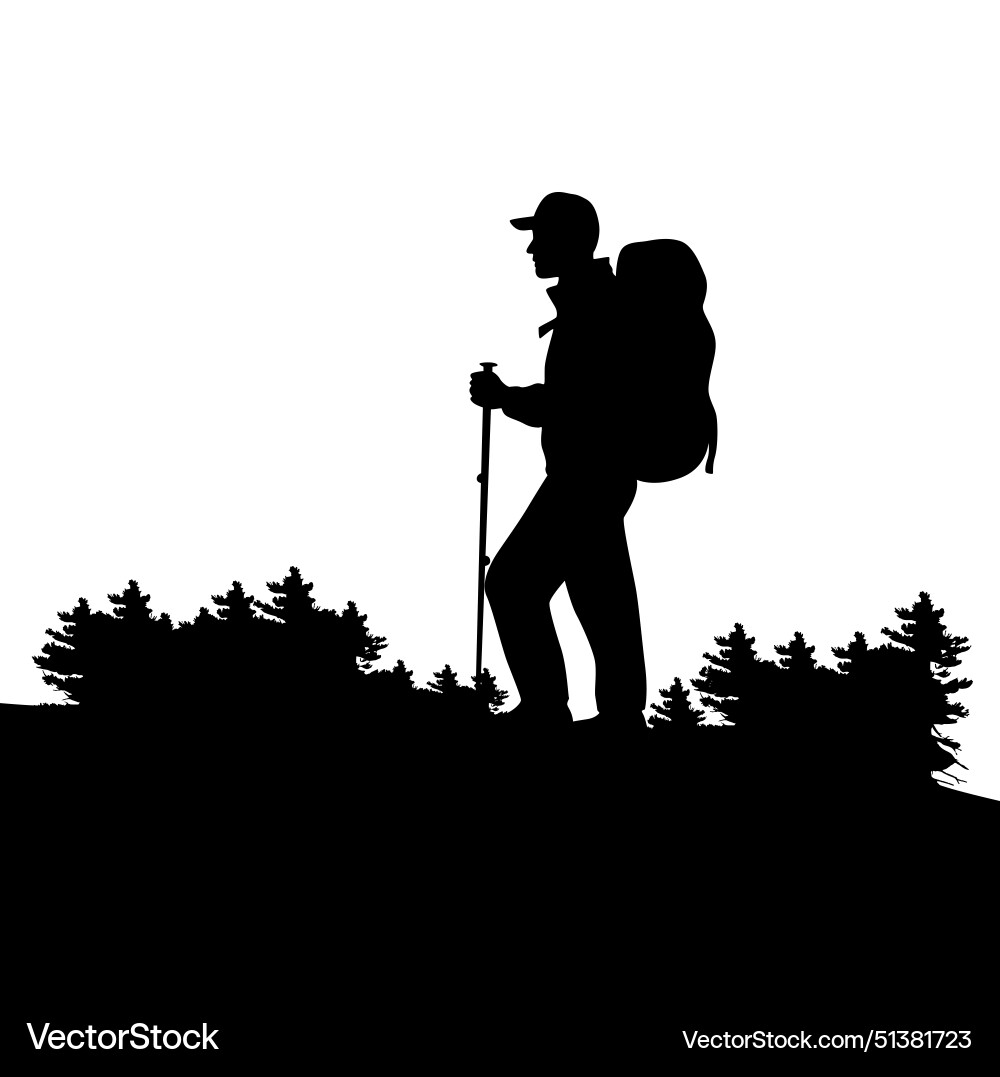 Man climbing on mountain people climbing Vector Image