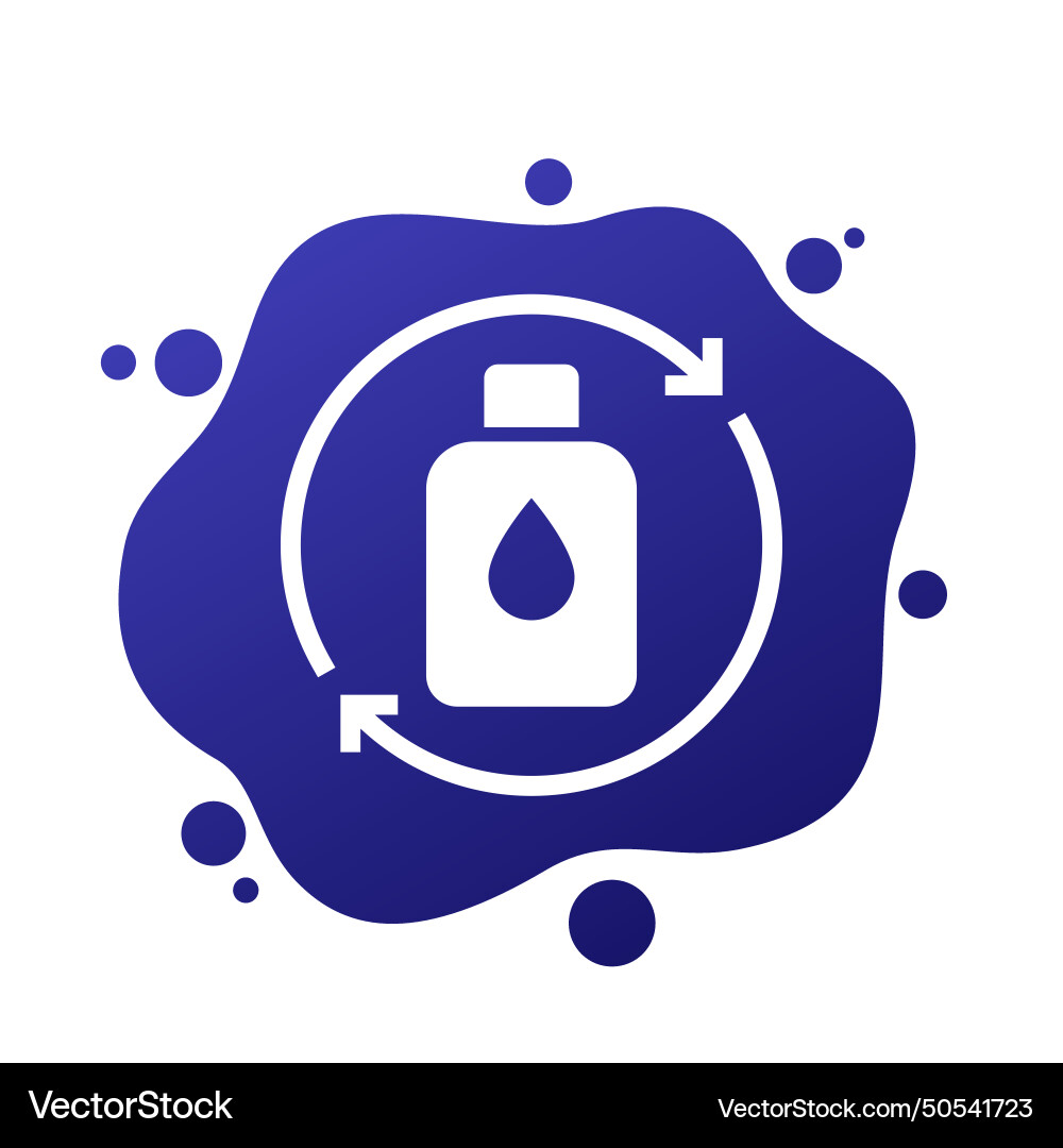 Refill water bottle icon Royalty Free Vector Image