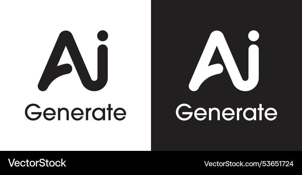 Ai generated icon generate symbol artificial Vector Image