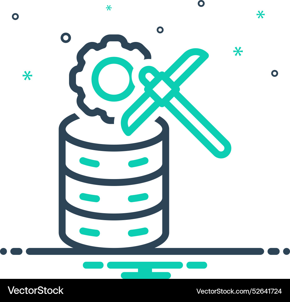 Data mining Royalty Free Vector Image - VectorStock
