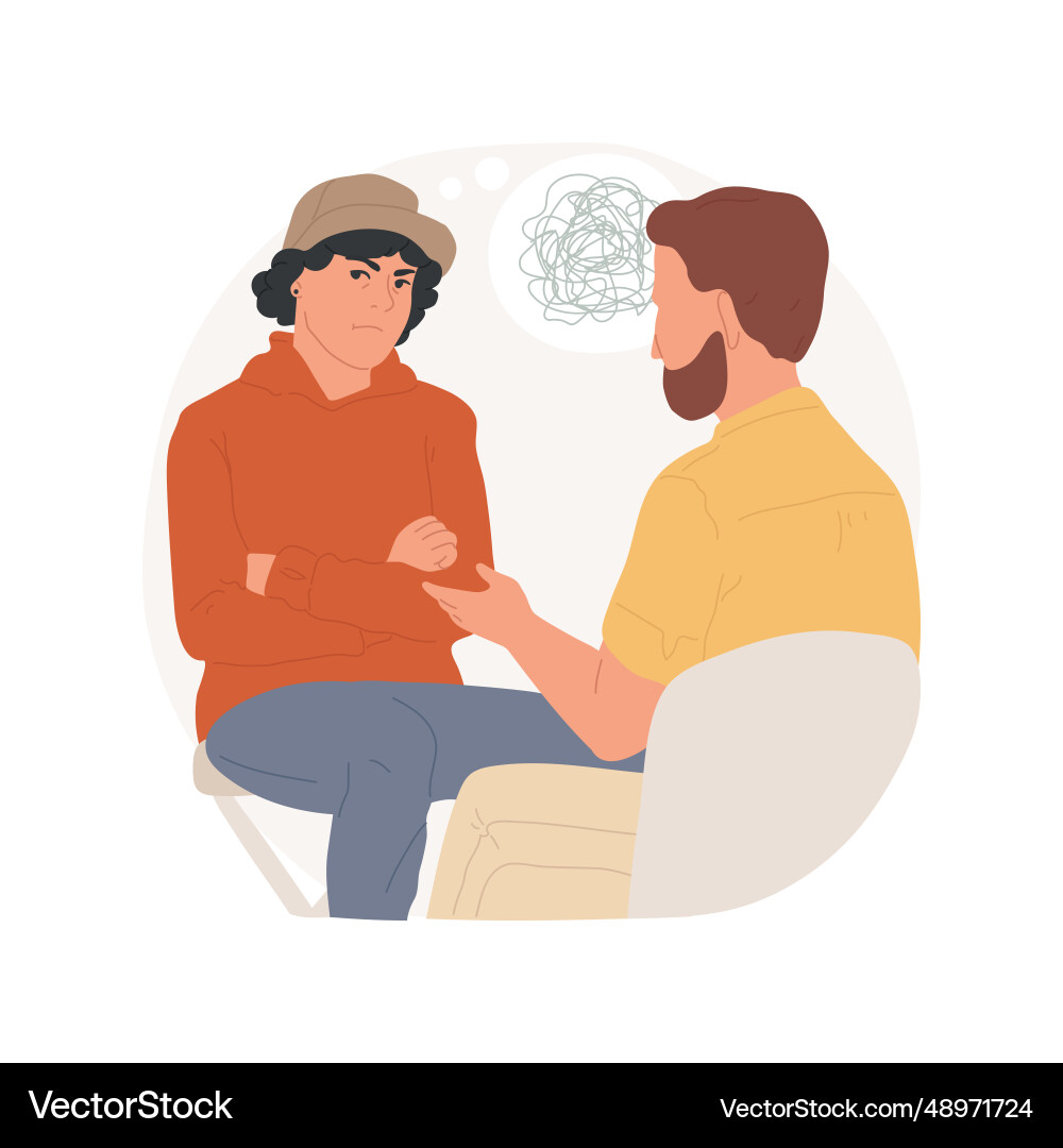 Individual therapy isolated cartoon Royalty Free Vector