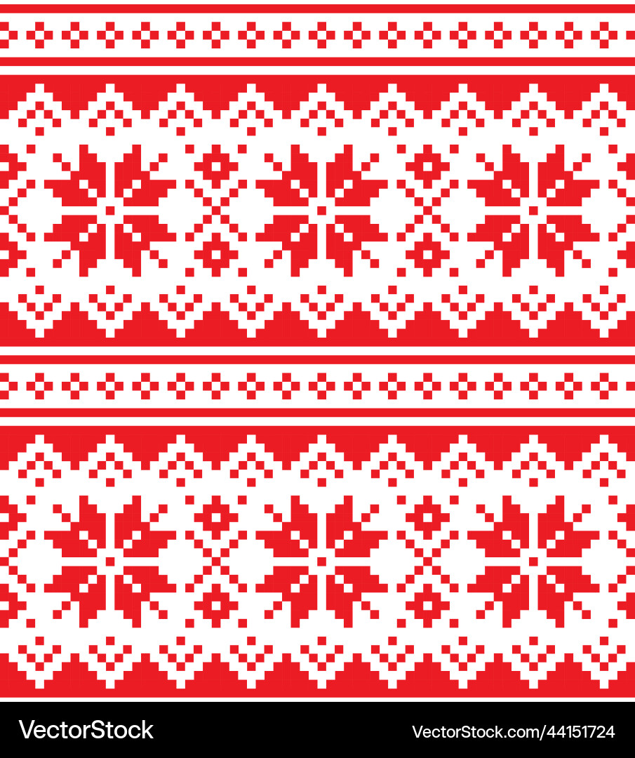 Sami Folk Art Winter Snowflakes Royalty Free Vector Image