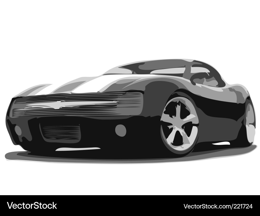 Sleek Sports Car Royalty Free Vector Image - VectorStock