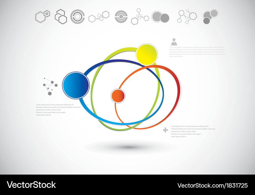 Abstract molecular structure Royalty Free Vector Image