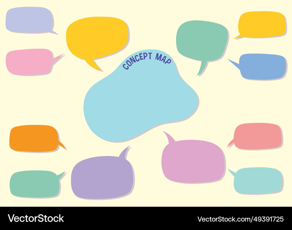 Colorful mind map design template Royalty Free Vector Image