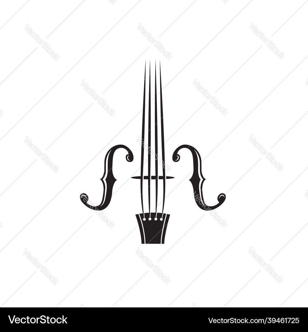 Elegant Violin Icon Royalty Free Vector Image - VectorStock