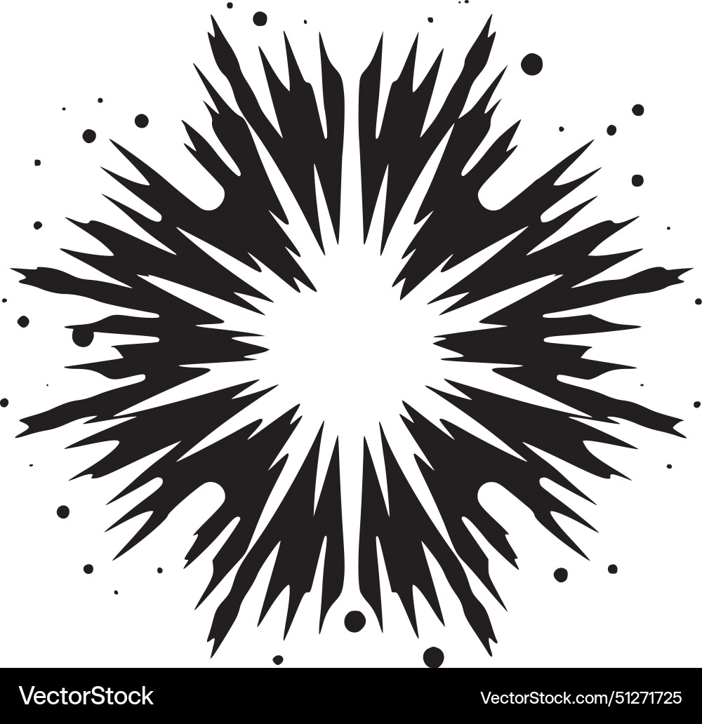 Explosion - high quality logo ideal for t-shirt Vector Image