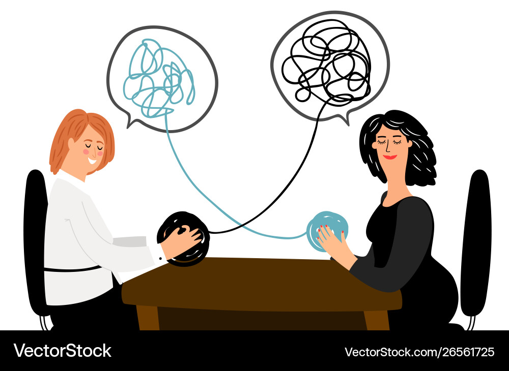 Friendly support concept Royalty Free Vector Image