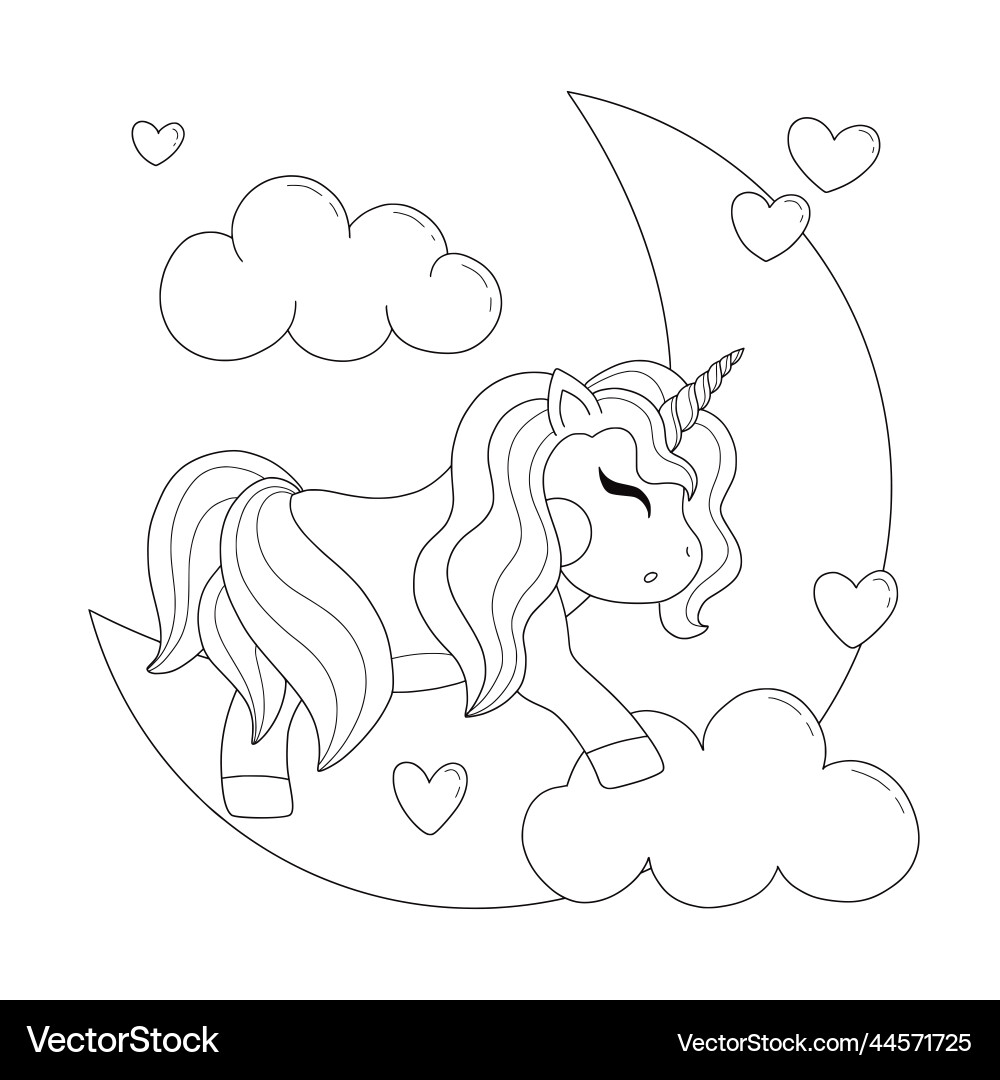 Unicorn Outline