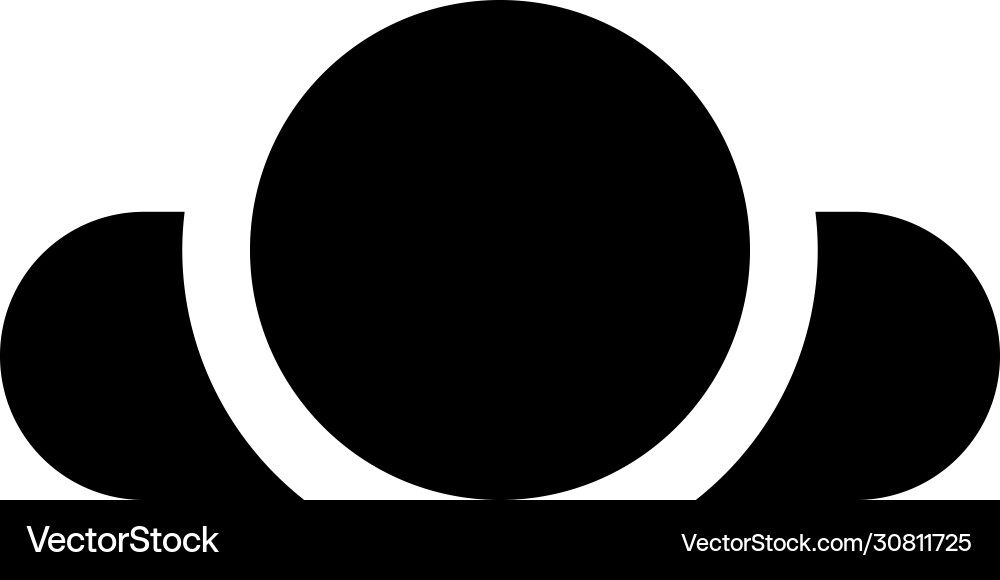 Man lying on back view head shoulders icon black Vector Image