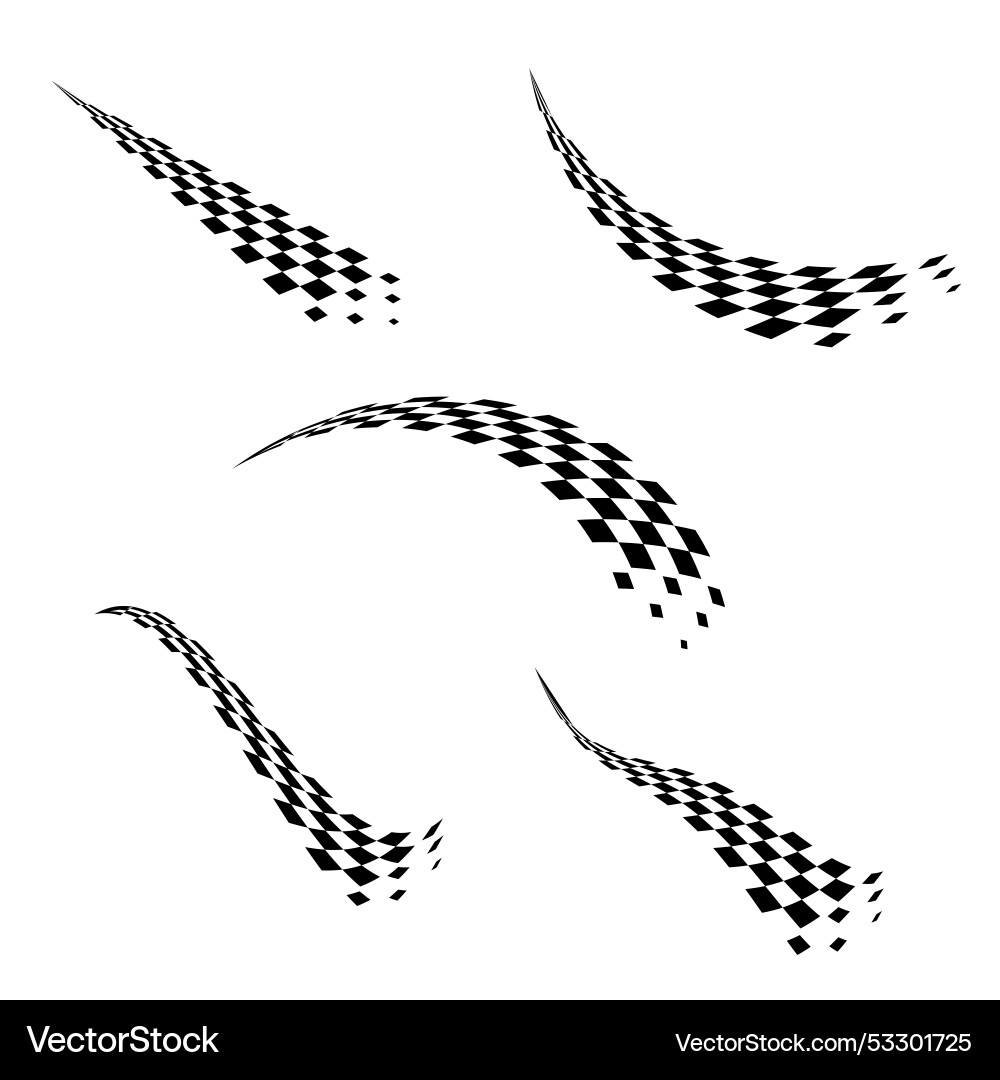 Perspective checkered patterns Royalty Free Vector Image