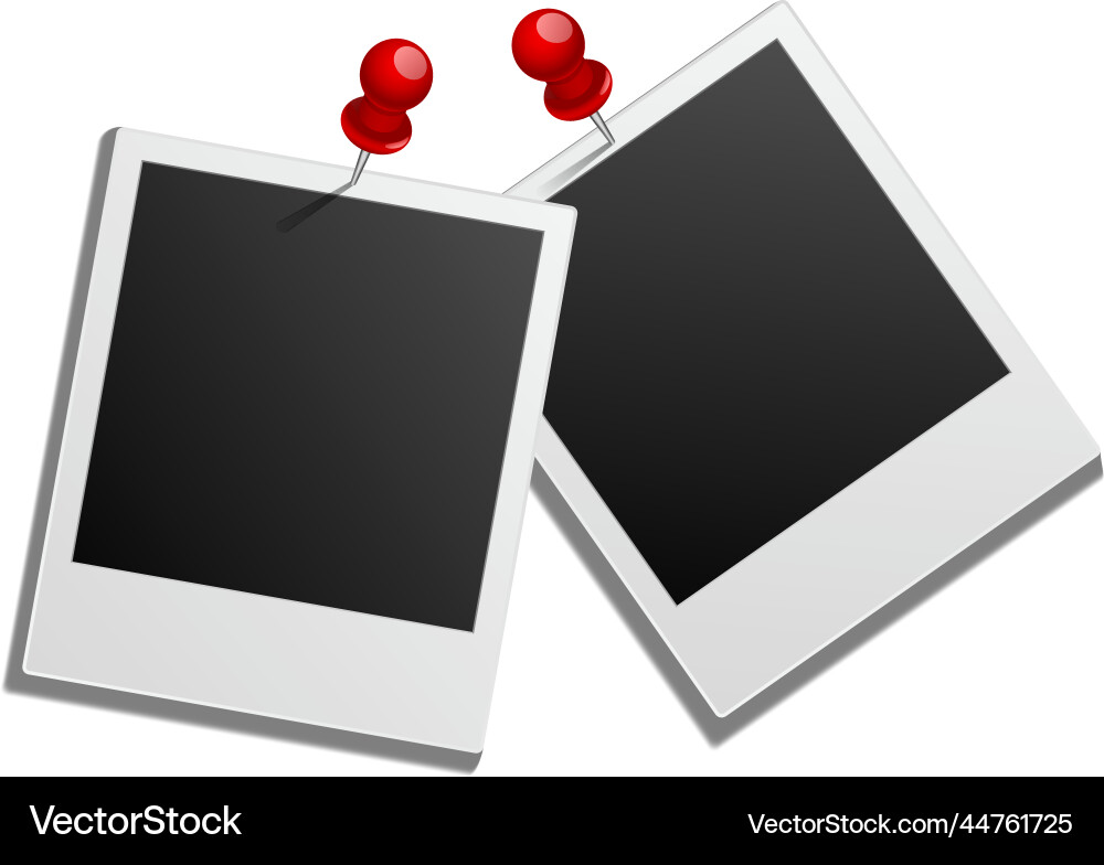 Photo collage template realistic picture frame Vector Image