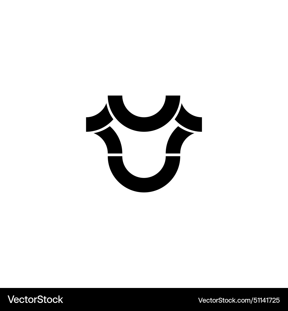 Simple armor logo symbol Royalty Free Vector Image
