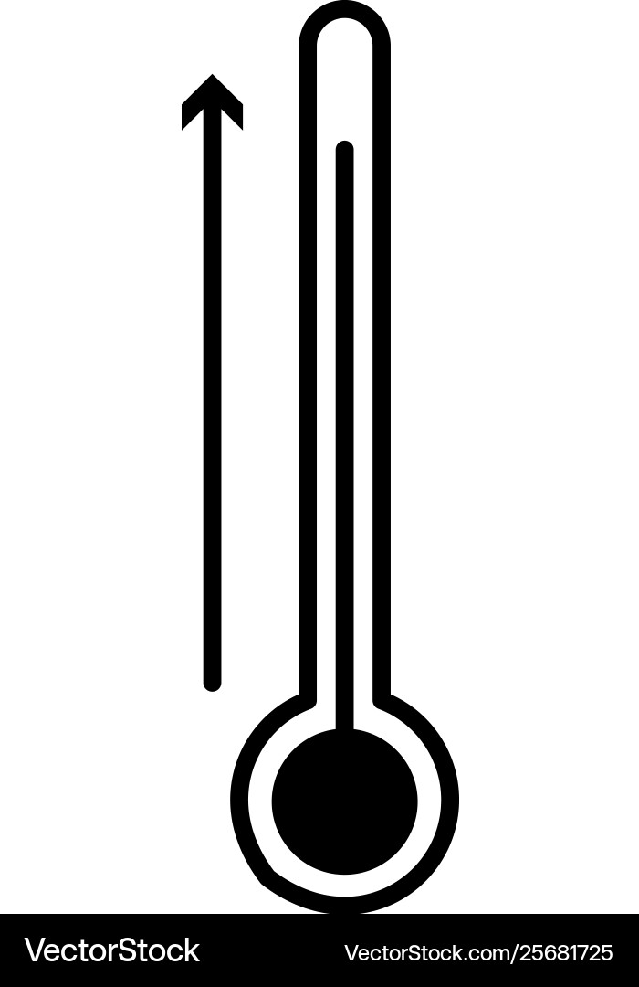 Temperature level heat levels icon Royalty Free Vector Image