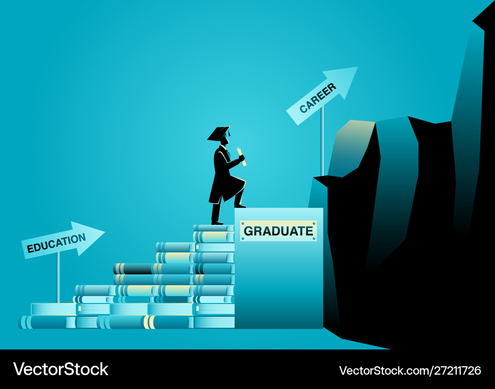 Education and career Royalty Free Vector Image